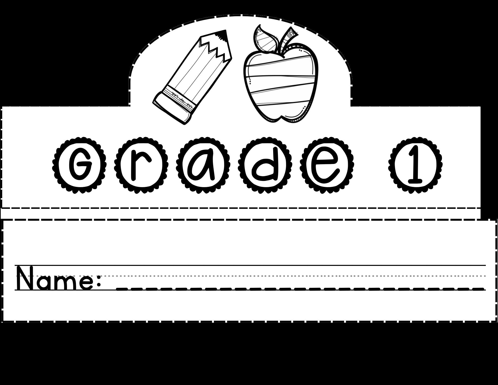 First Day of School Crown Template - Etsy