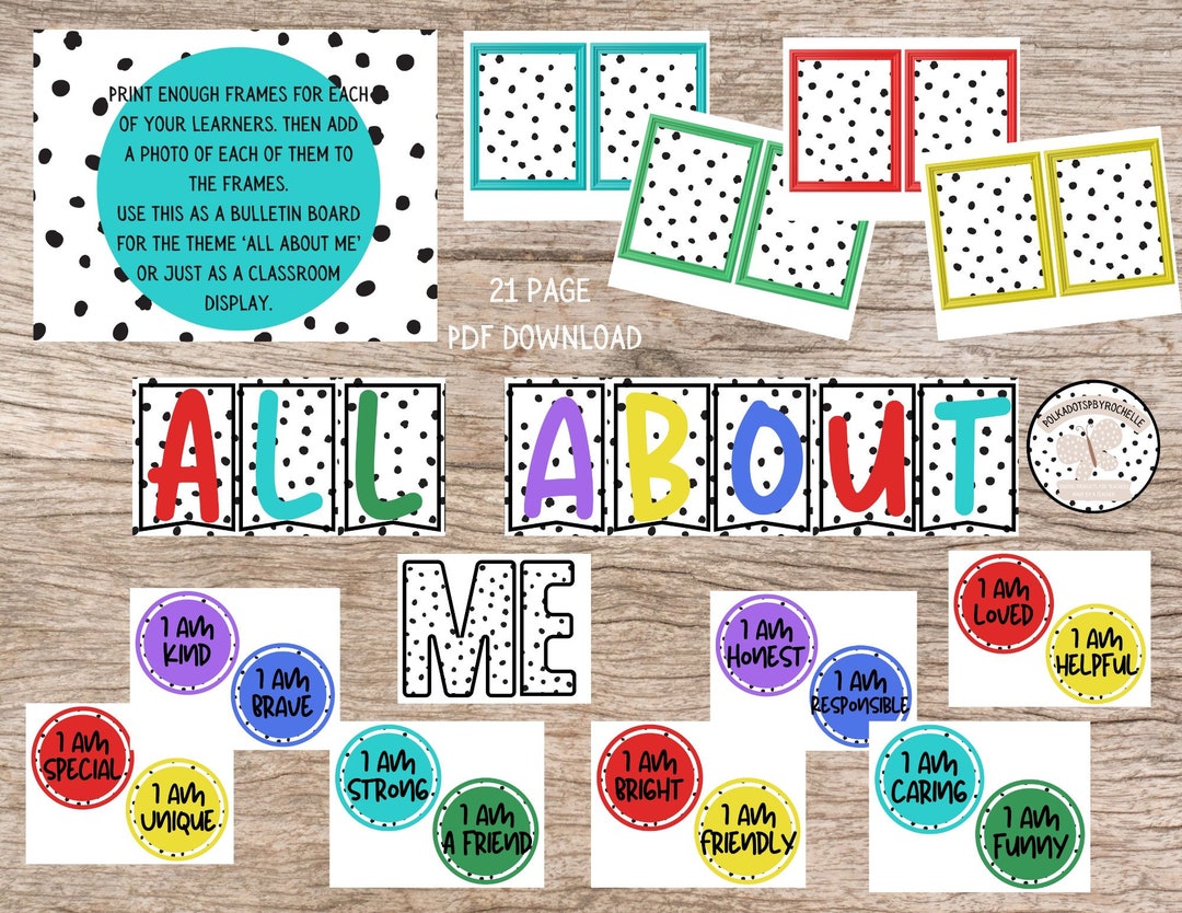All About Me - Affirmation Classroom Display - Etsy