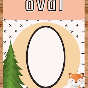 Woodland Themed 2D Shapes Poster Set - Etsy Canada