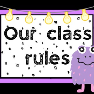 Monster Themed Classroom Rules - Etsy