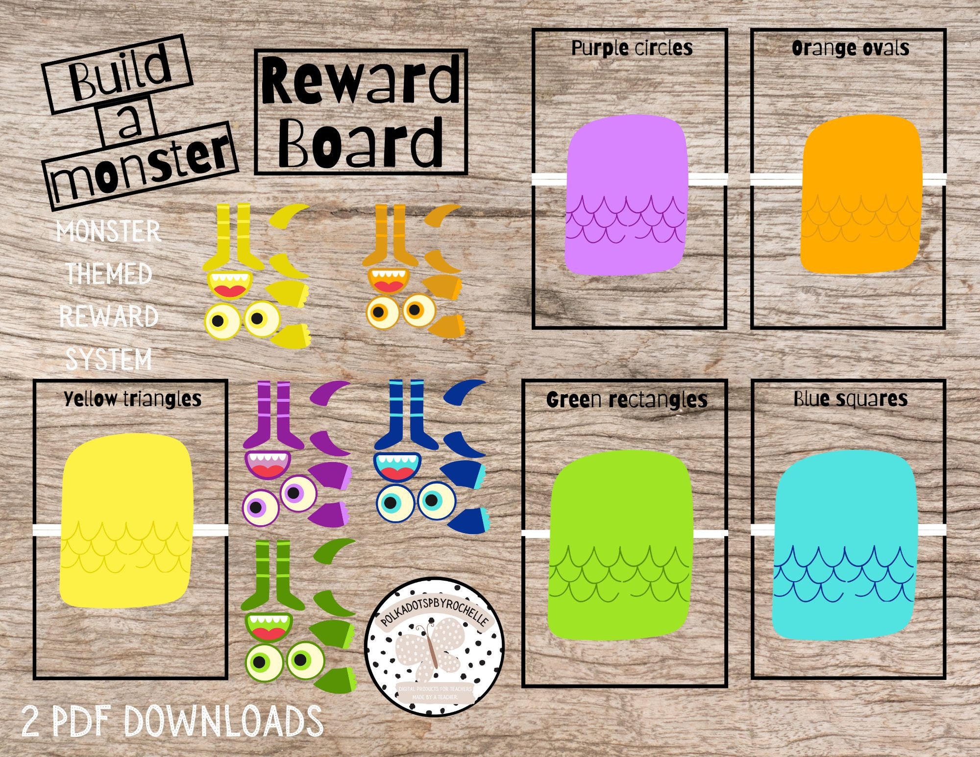 Build a Monster Reward Class Group Reward Chart - Etsy