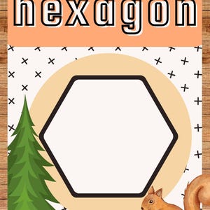 Woodland Themed 2D Shapes Poster Set - Etsy Canada