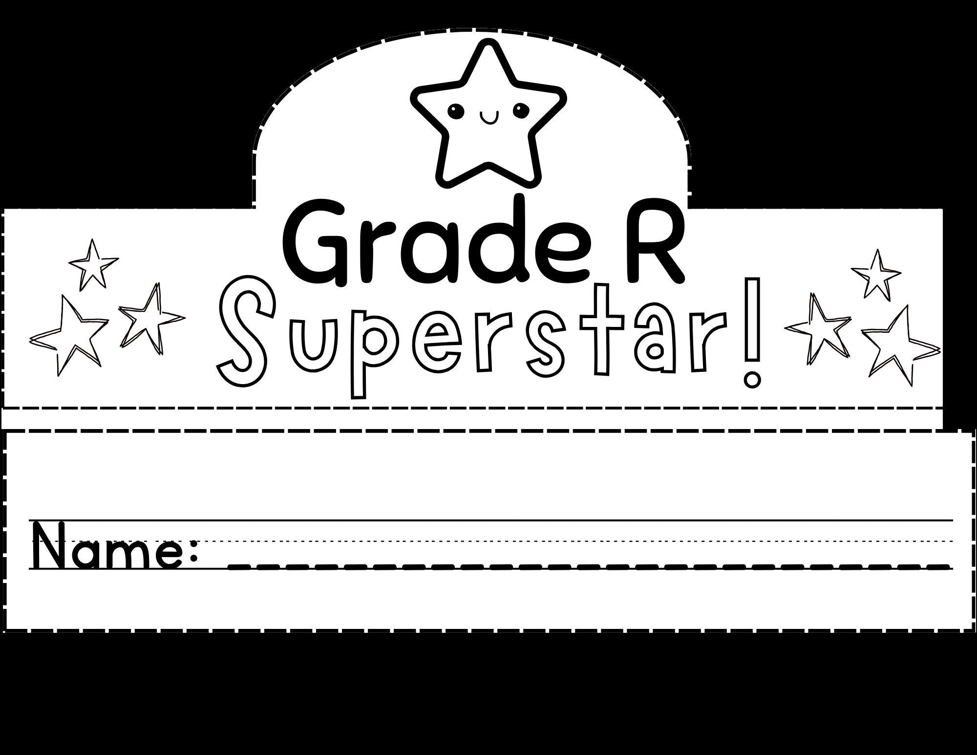 First Day of School Crown Template - Etsy