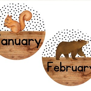 Woodland Themed Class Birthday Chart - Etsy