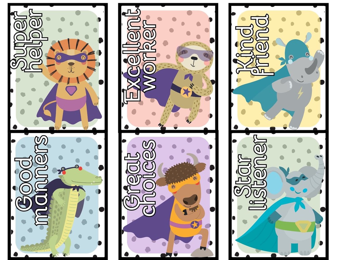 Polka Dot Wild Animal Brag Tags - Etsy