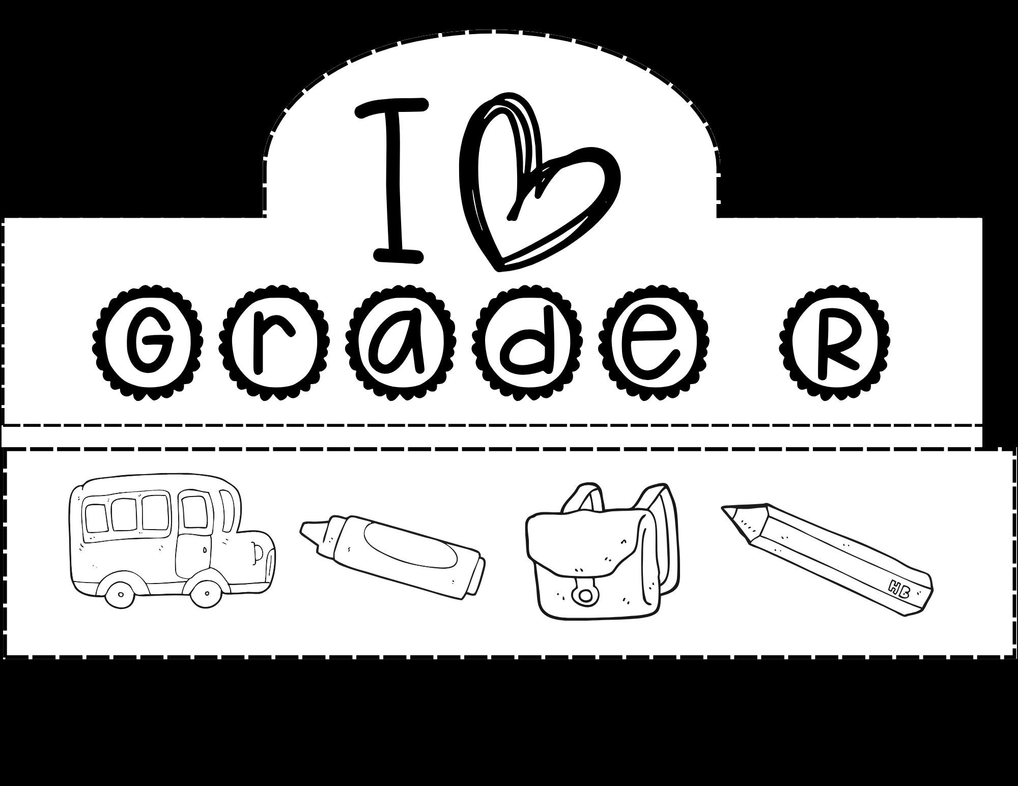 First Day of School Crown Template - Etsy