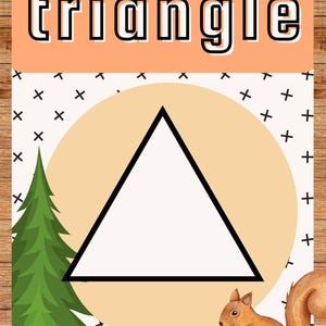 Woodland Themed 2D Shapes Poster Set - Etsy Canada