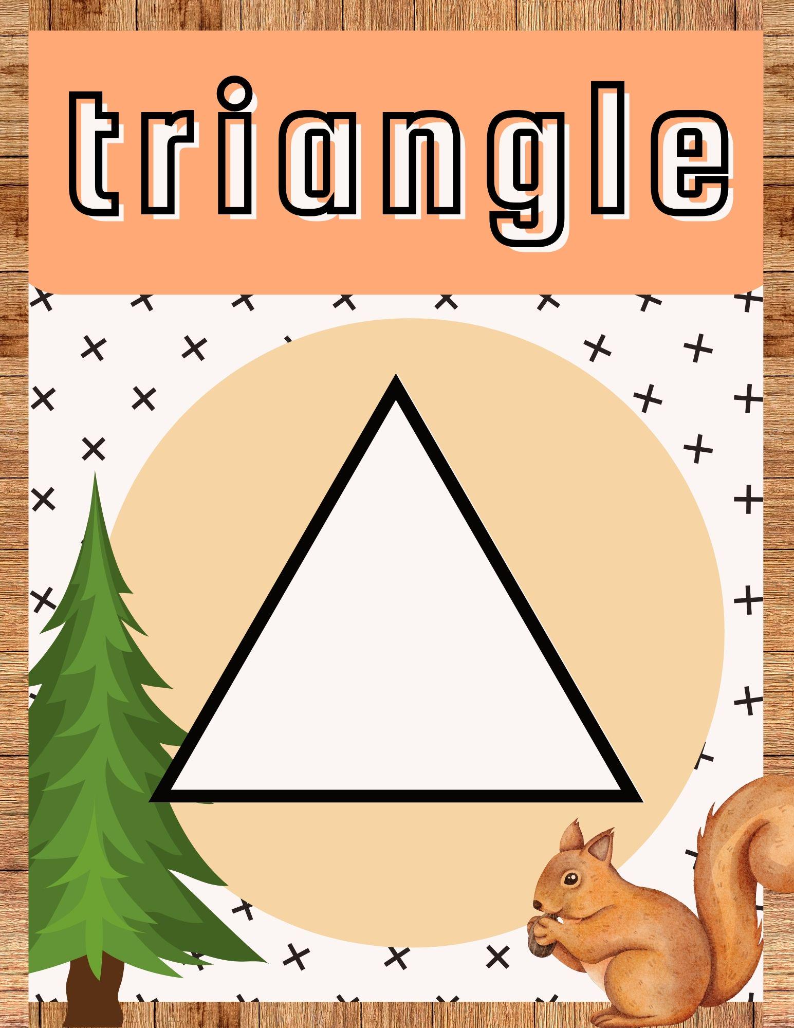 Woodland Themed 2D Shapes Poster Set - Etsy Canada