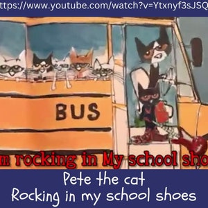 Pete the Cat - Rocking My School Shoes First Week of School Story, Tour ...