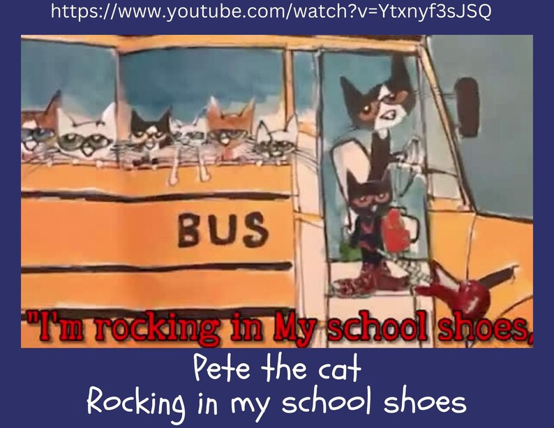 Pete the Cat - Rocking My School Shoes First Week of School Story, Tour ...