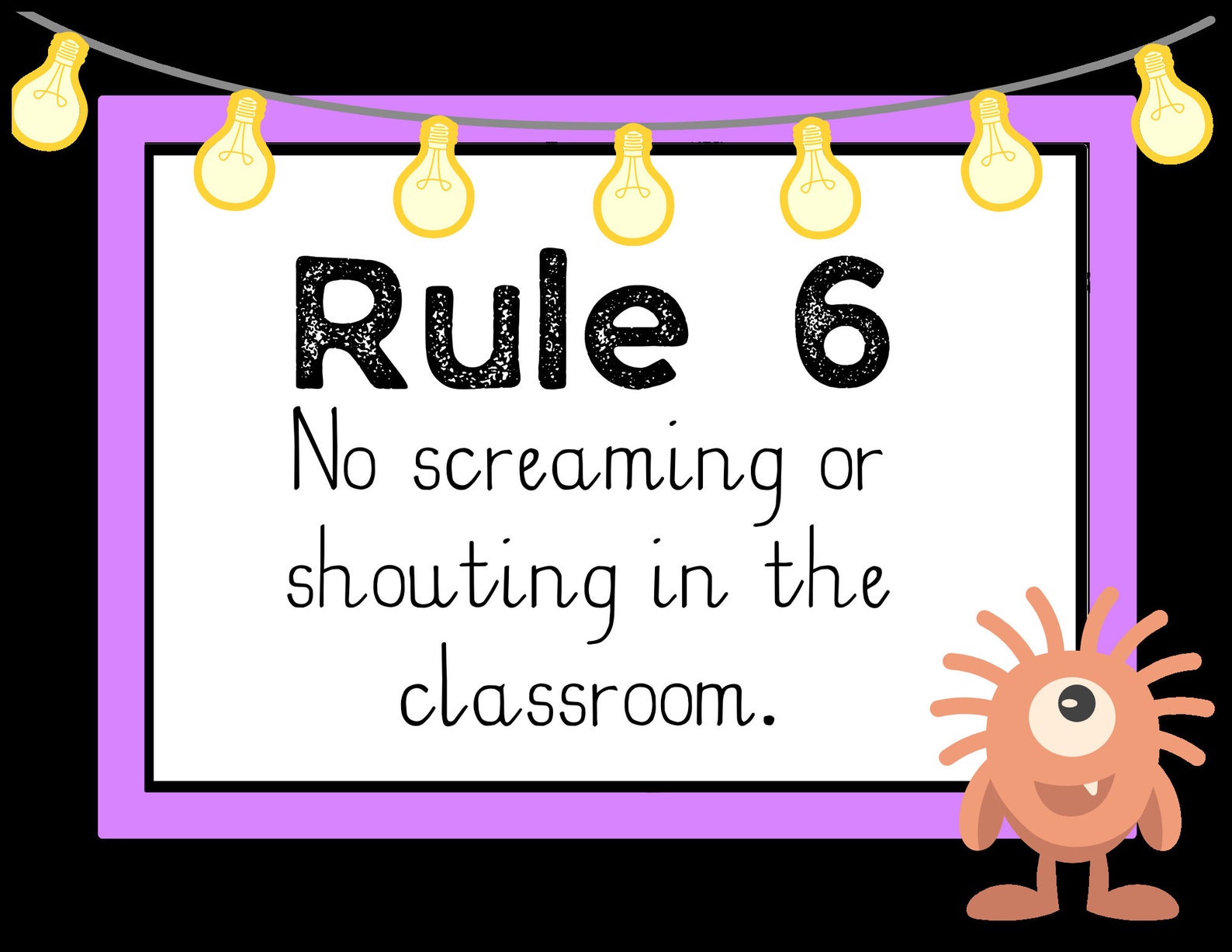 Monster Themed Classroom Rules - Etsy