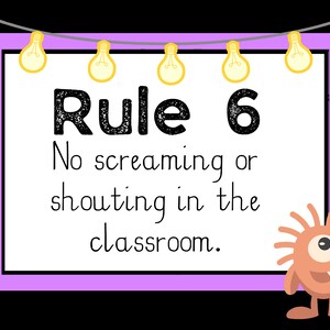 Monster Themed Classroom Rules - Etsy
