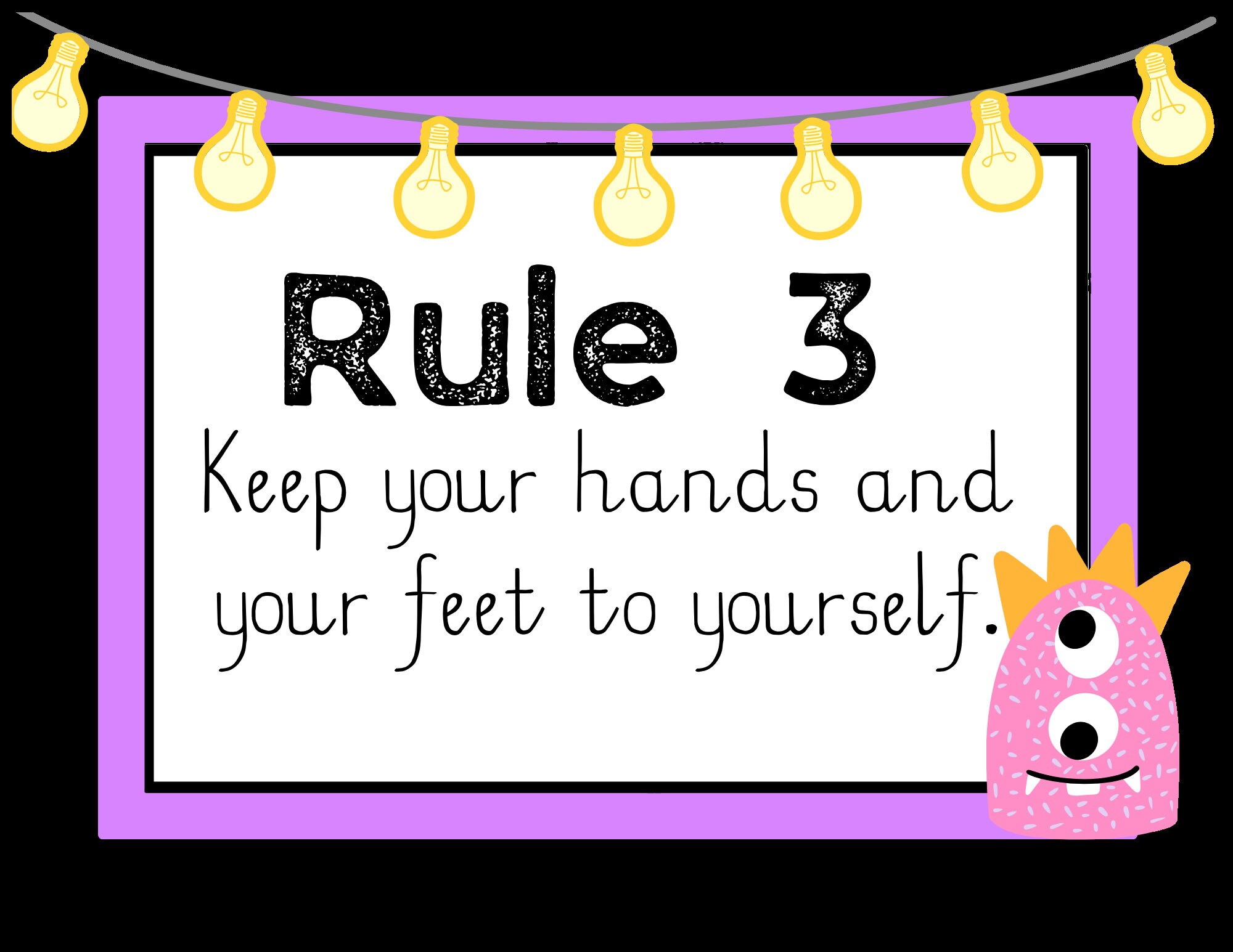 Monster Themed Classroom Rules - Etsy
