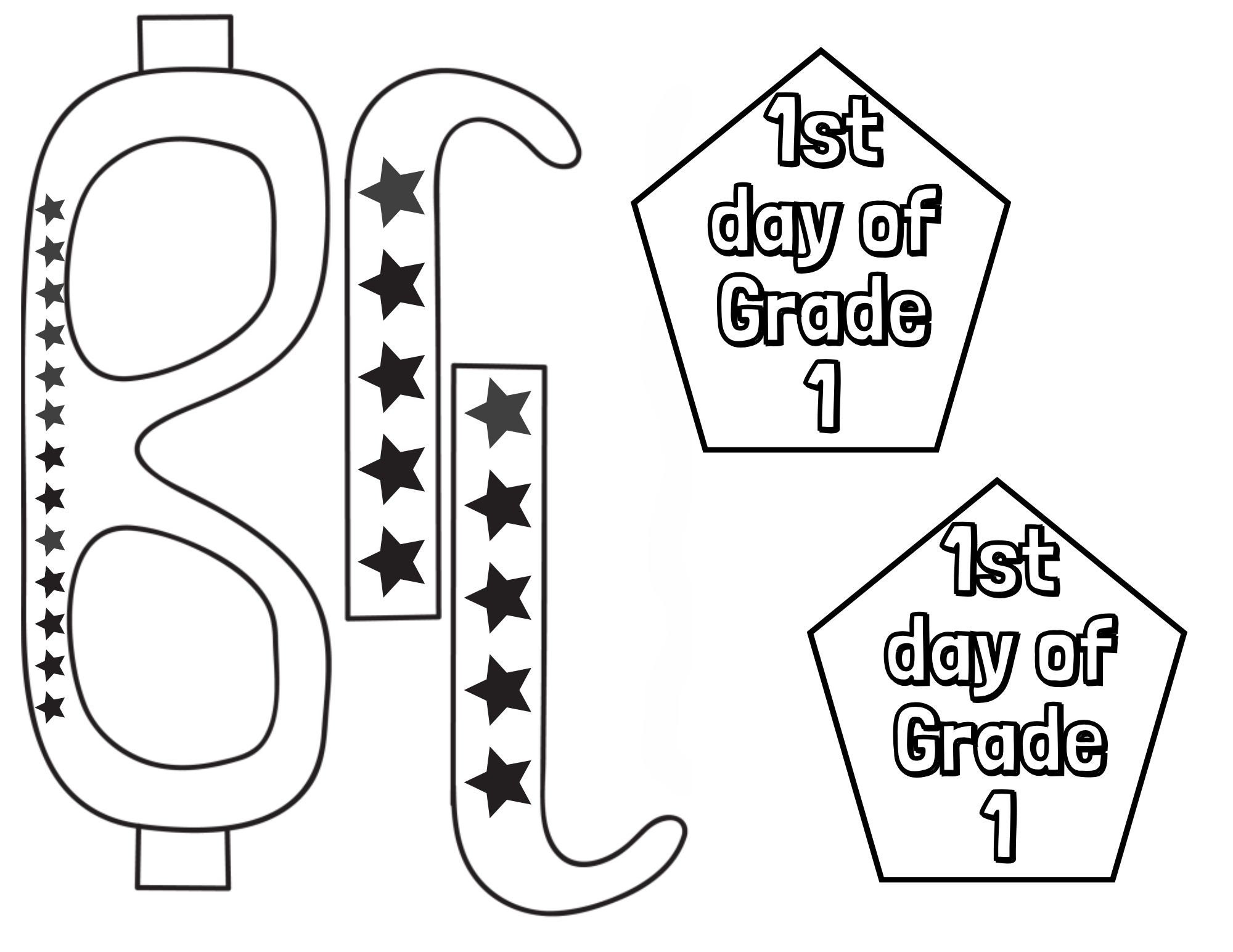 First Day of School Glasses Craft for Grade R and 1 - Etsy