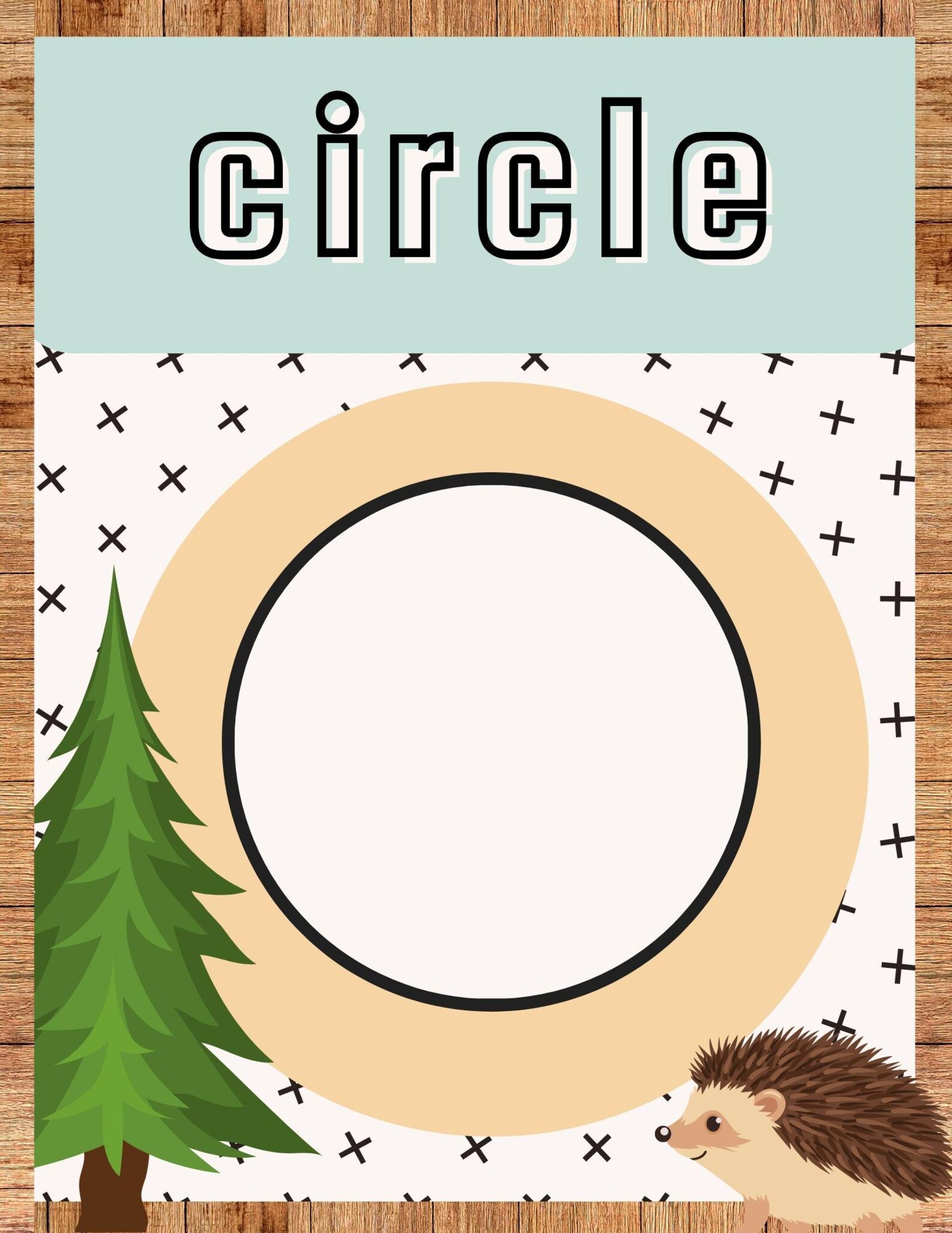 Woodland Themed 2D Shapes Poster Set - Etsy Canada