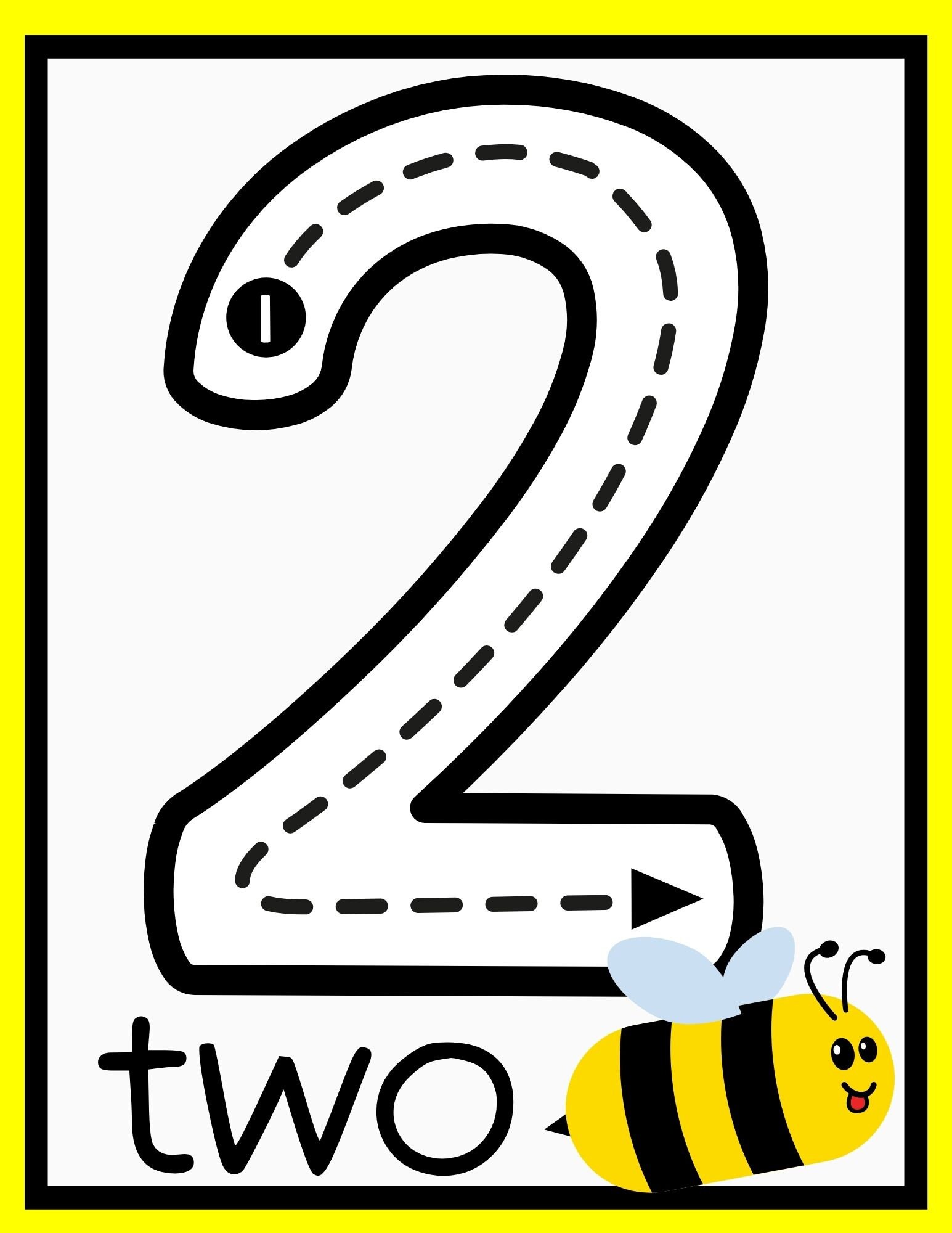 Bee Themed Number Poster Set - Etsy