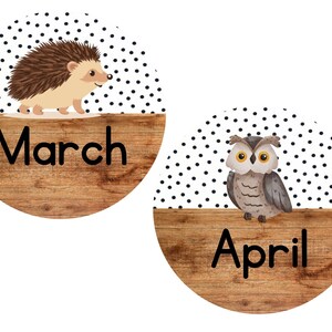 Woodland Themed Class Birthday Chart - Etsy