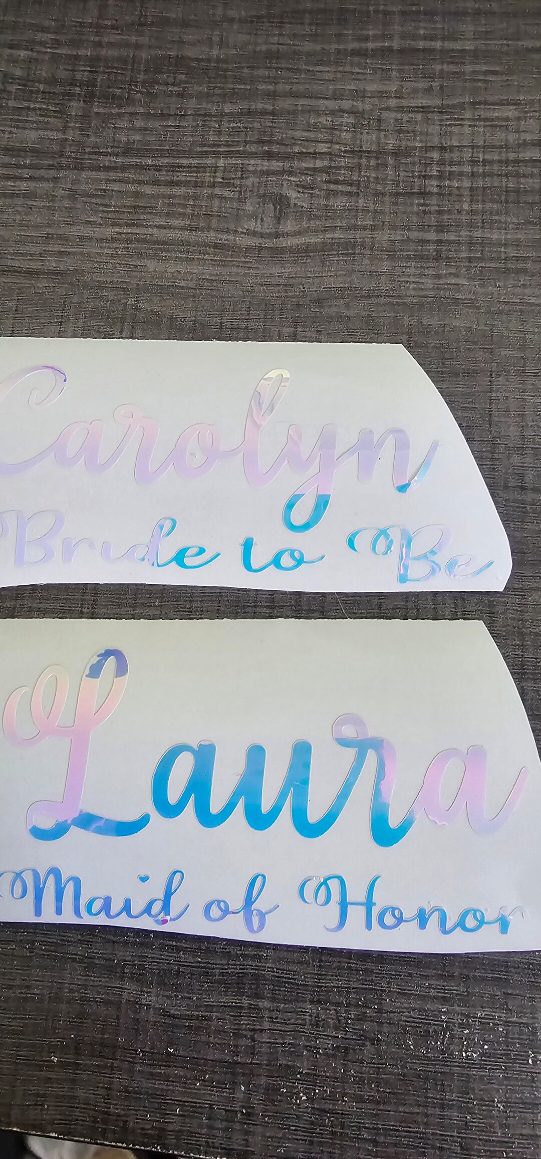 Personalised Name Permanent Vinyl Decal - Etsy