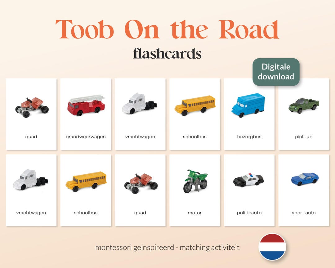 Safari Ltd. TOOB Ontheroad- 9 A6 Montessori Matching Cards - Printables ...