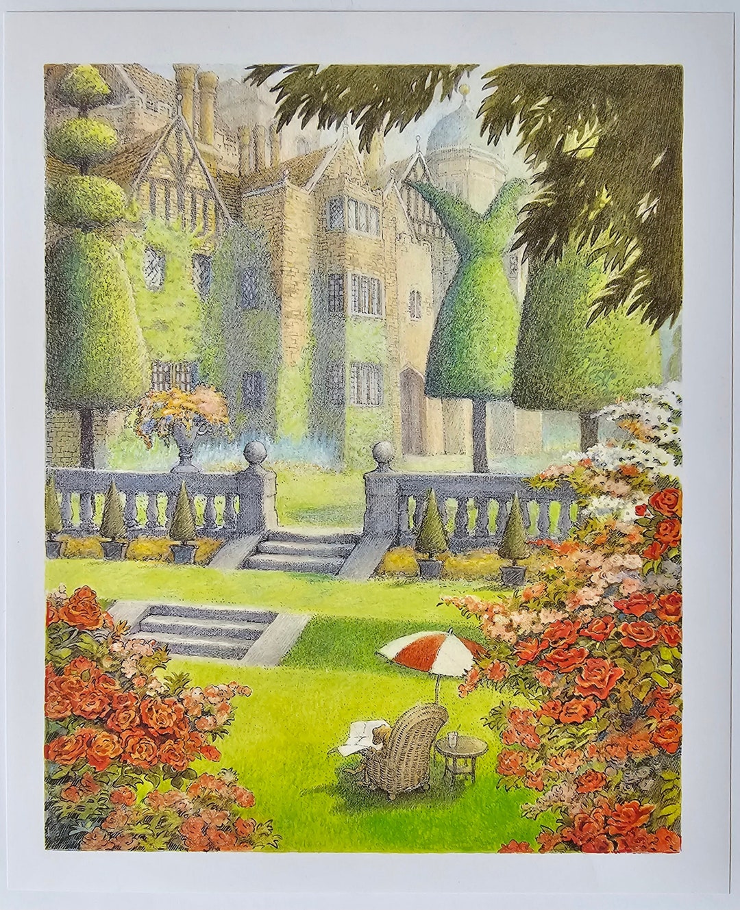 The Wind in the Willows, Toad Hall, Inga Moore, 2000 Vintage Book Print ...