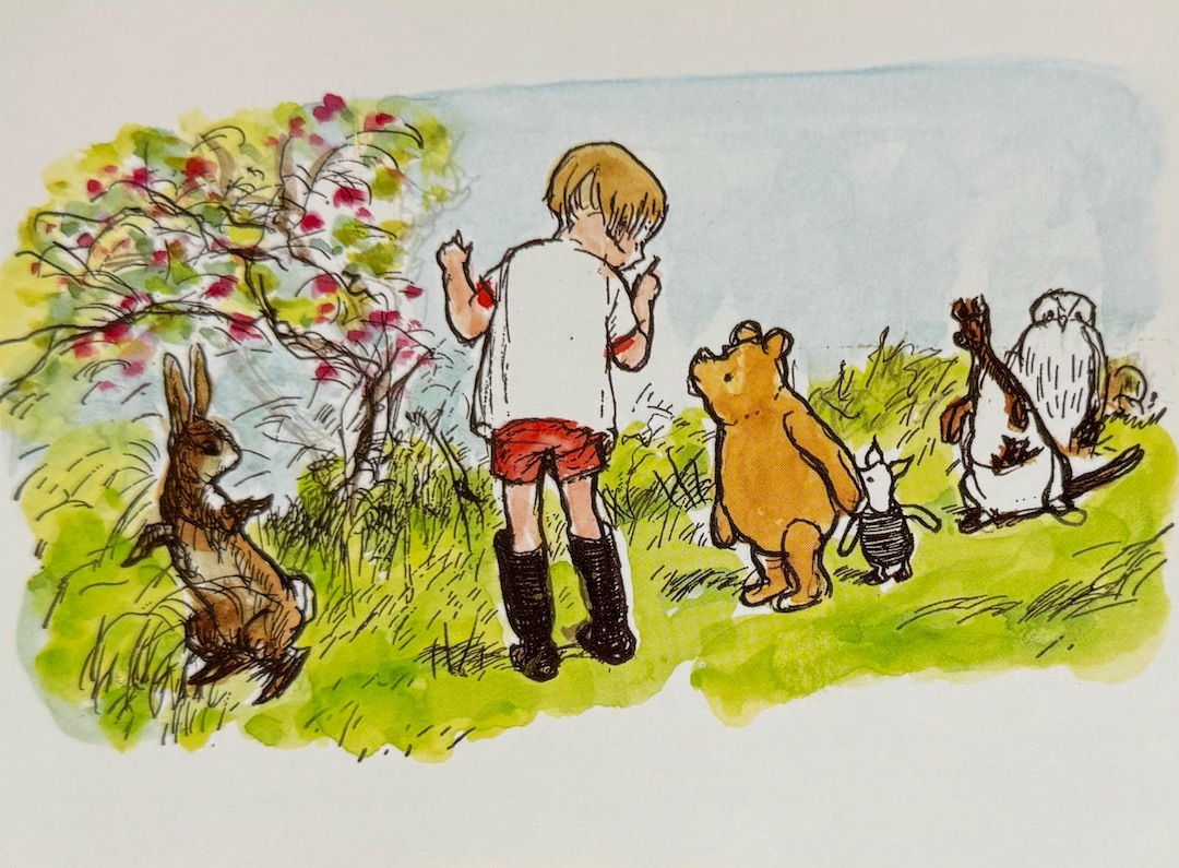 Winnie the Pooh, Christopher Robin, Piglet, Rabbit, Roo, Owl, Bear ...