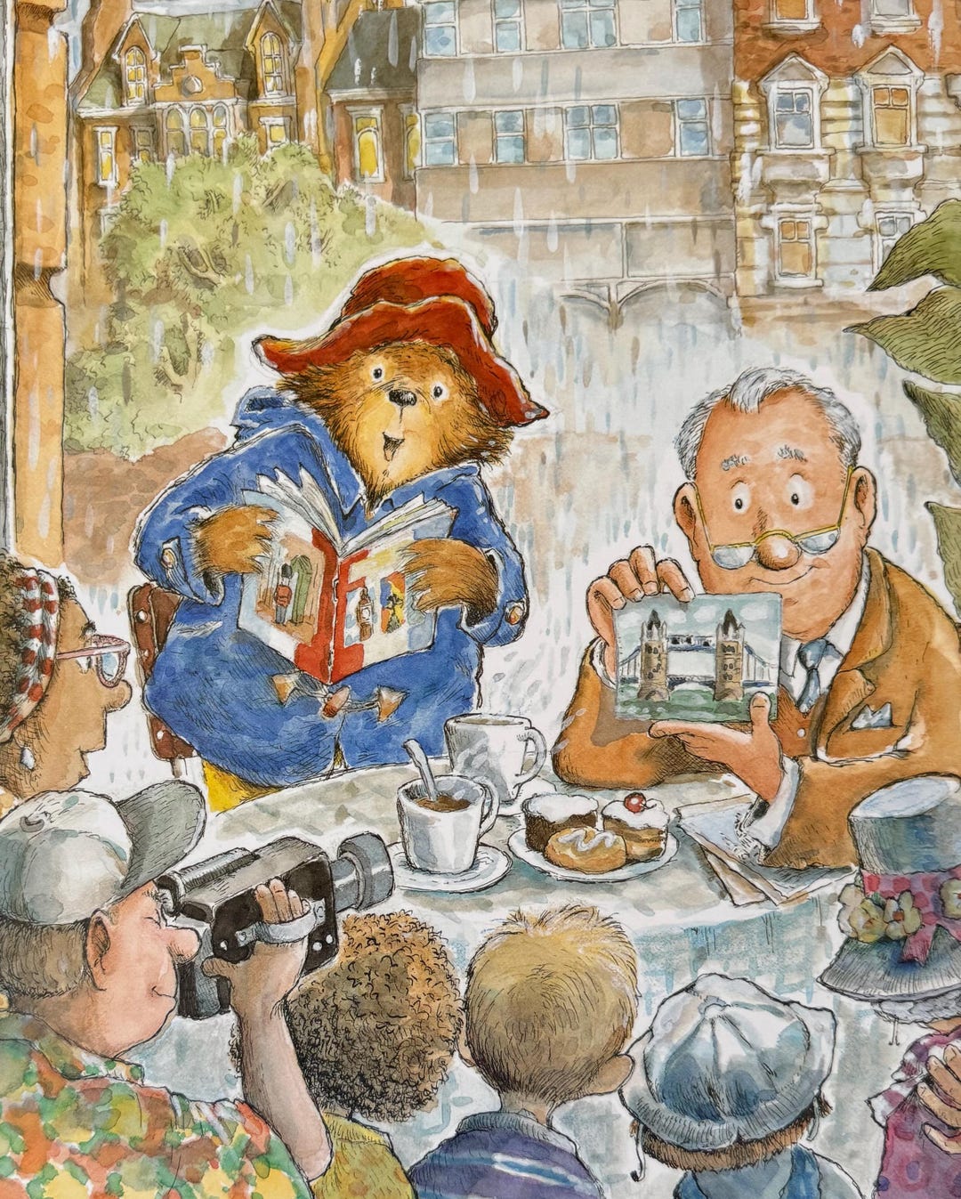 Paddington Bear, London Tourist, 2002 Vintage Book Print, Bookplate - Etsy