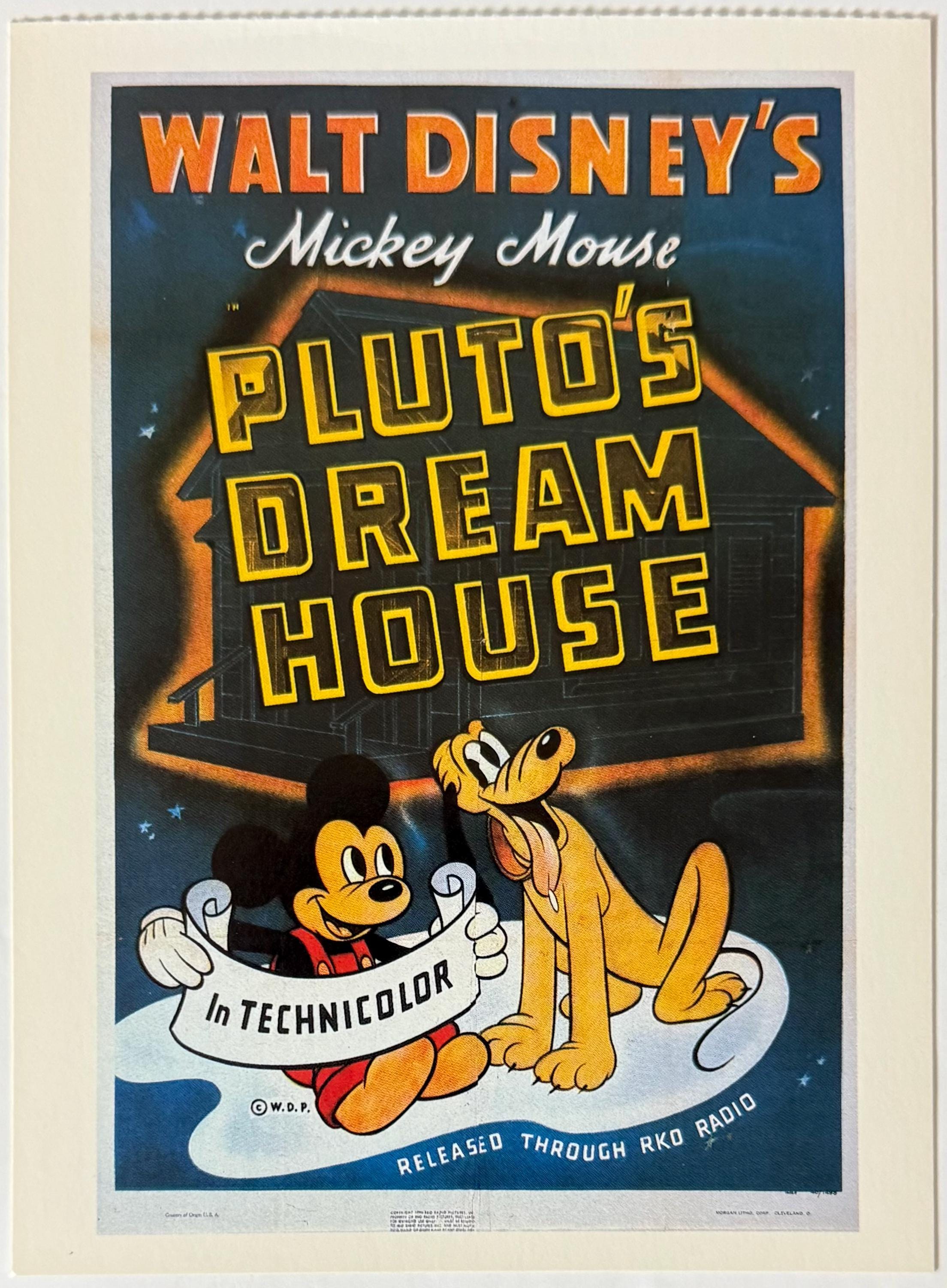 Disney, Mickey Mouse, Pluto’s Dream House, 1991 Vintage Postcard - Etsy