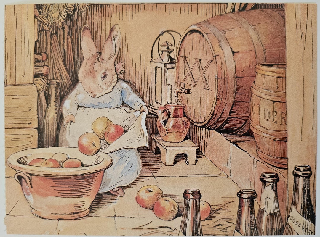 Beatrix Potter, the Tale of Peter Rabbit, Brewing Cider, Apples, 1991 ...