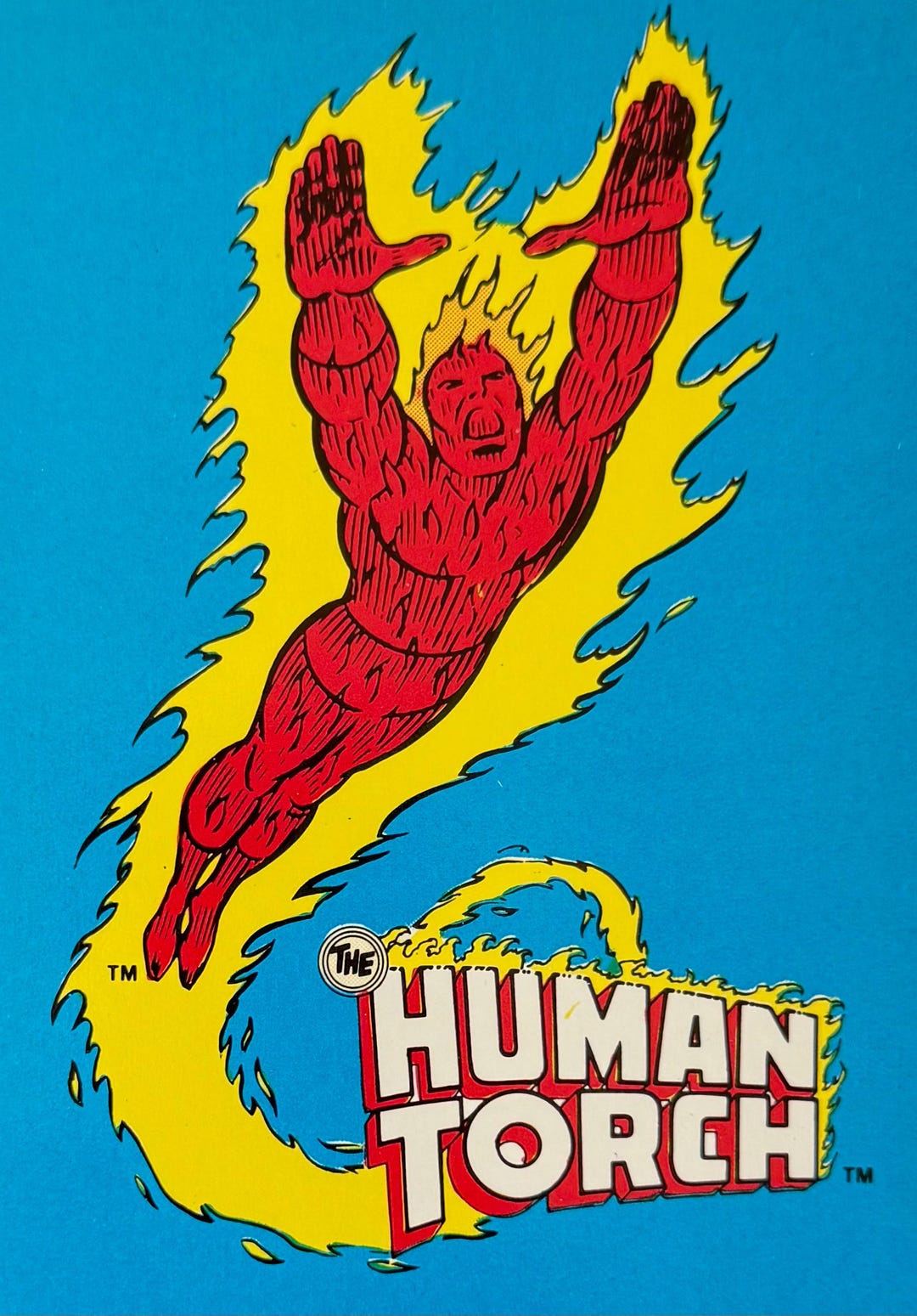 Marvel, Human Torch, the Fantastic Four, Superhero, 1978, Vintage ...