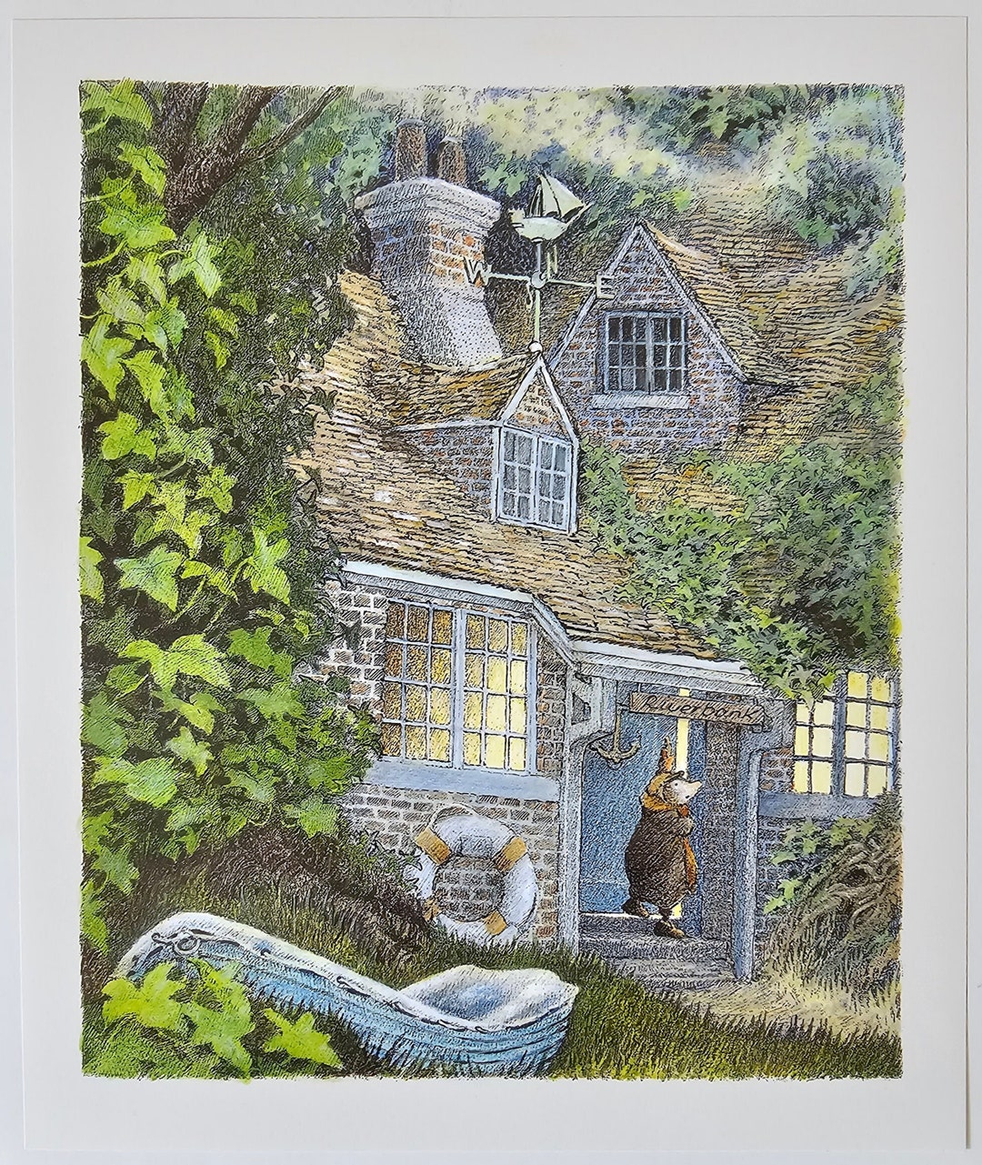 The Wind in the Willows, Mole, Inga Moore, 2000 Vintage Book Print - Etsy