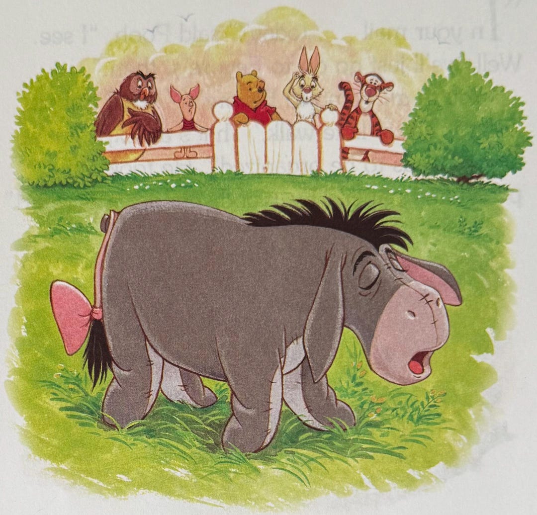 Winnie the Pooh, Eeyore, Piglet, Owl, Tigger, Bear, Donkey, Pig, Rabbit ...