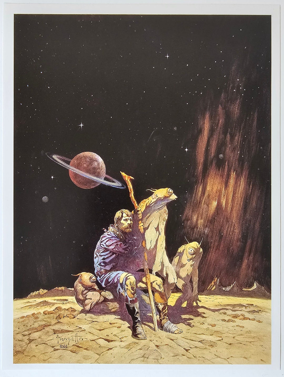 Frank Frazetta, Aliens, Science Fiction, Fantasy Art, 1999 Vintage Book ...
