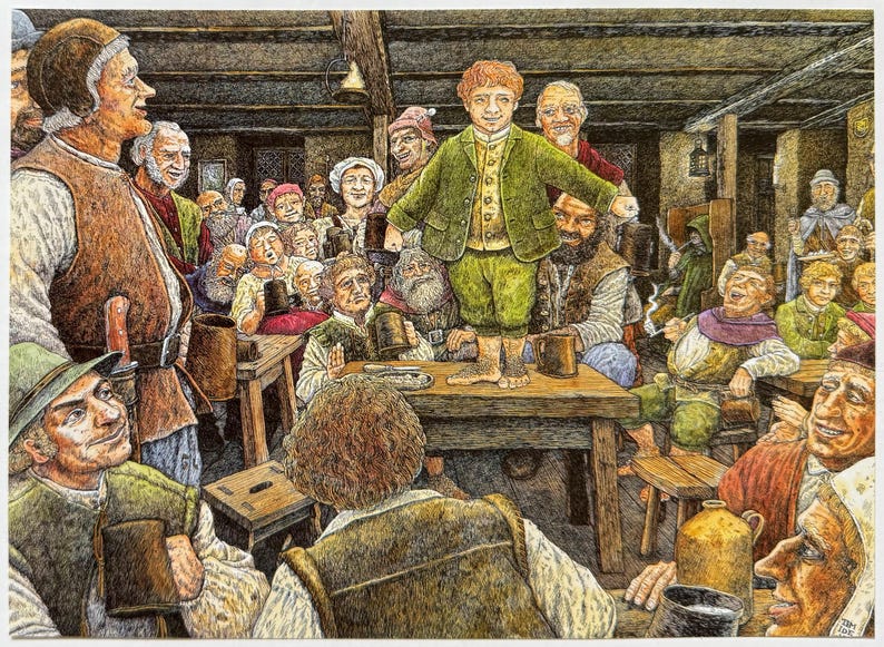 The Prancing Pony, Tolkien, Lord of the Rings, the Hobbit, Fantasy Art ...