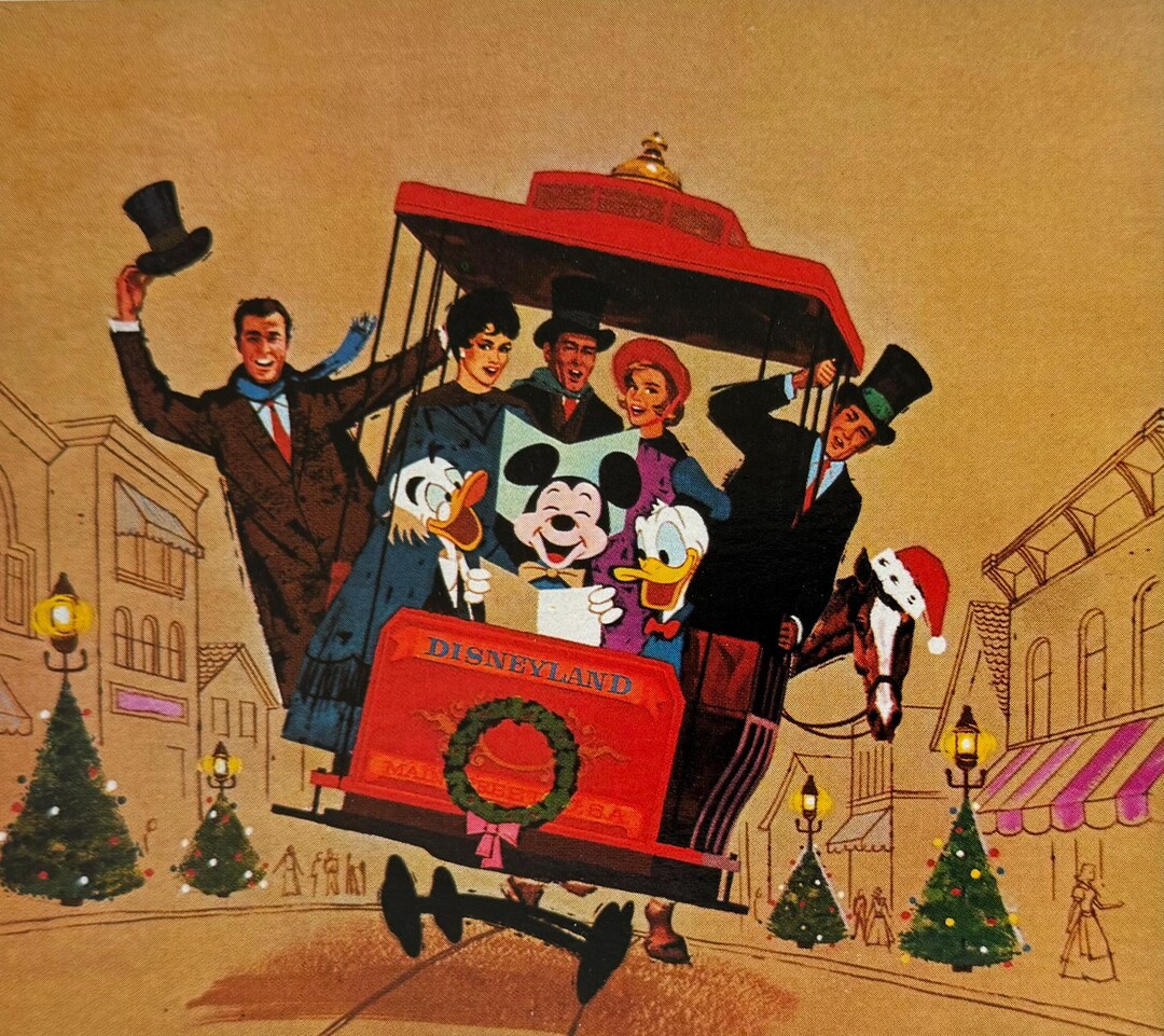 Disney, Mickey Mouse, Donald Duck, Tram, Christmas, 1991 Vintage ...
