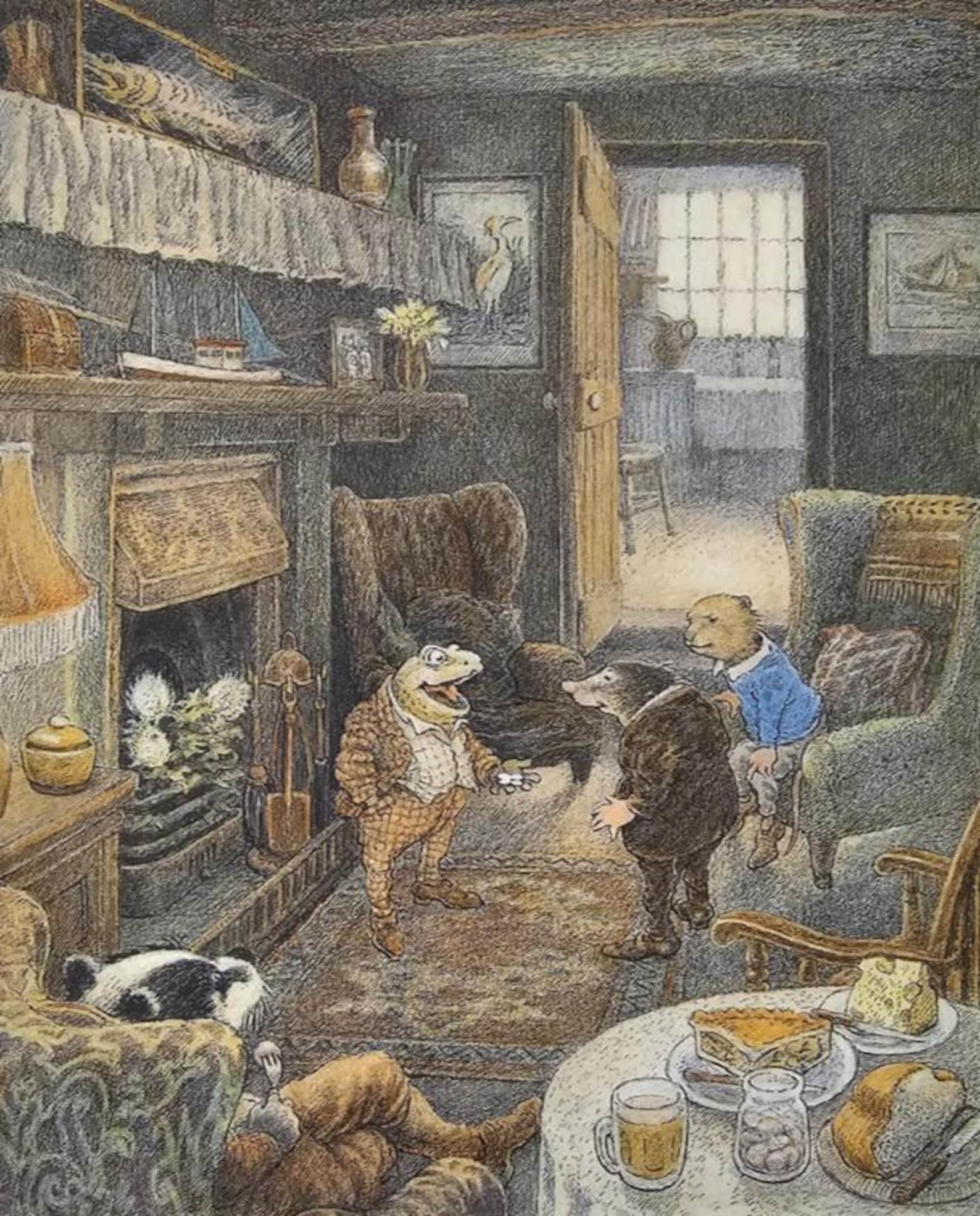 The Wind in the Willows, Badger, Ratty, Mole, Mr Toad, Lounge, Inga ...