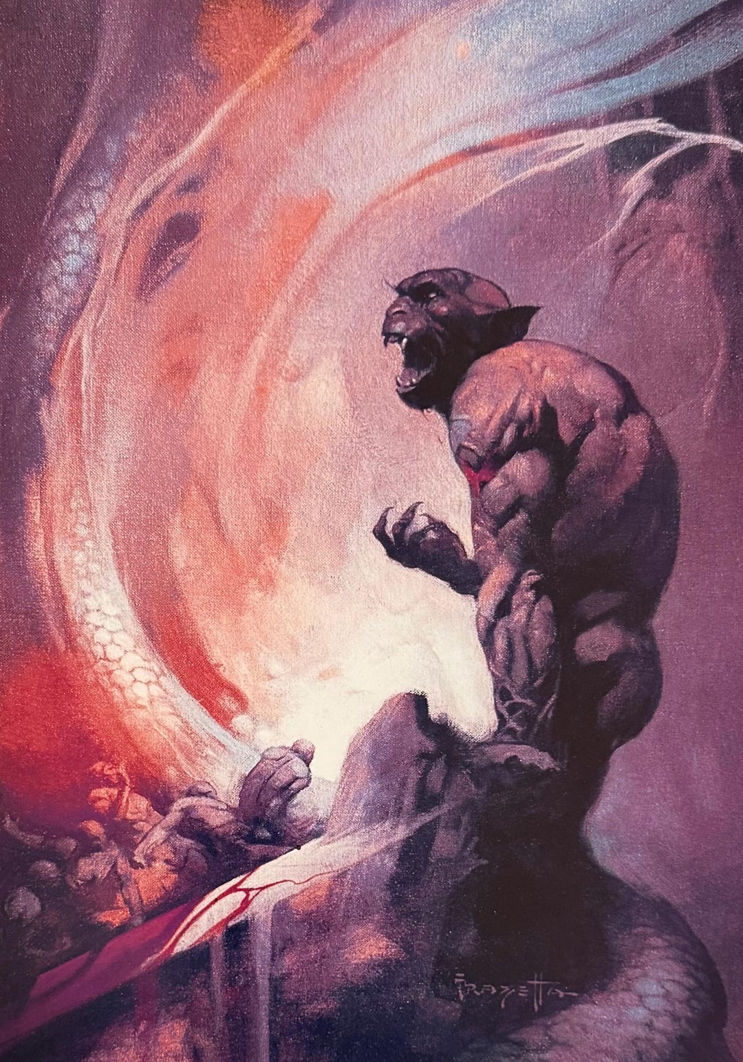 Frank Frazetta, Creature, Demon, Monster, Vampire, Fantasy Art, 2001 ...