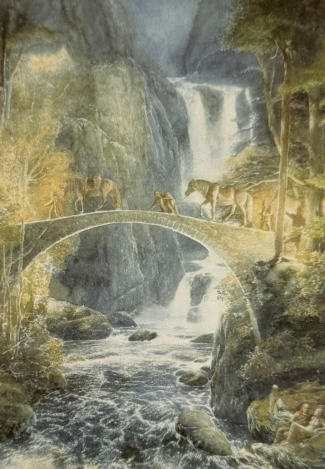 Tolkien, Lord of the Rings, Hobbit, Bridge to Rivendell, Fantasy Art ...