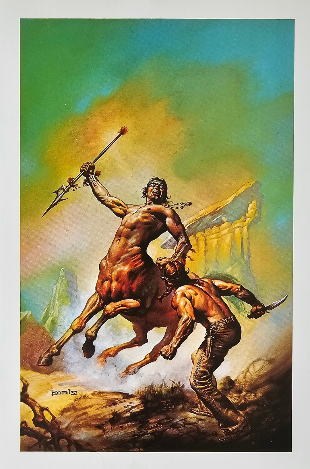 Boris Vallejo, Fantasy Art, 1979 Vintage Book Print, Bookplate - Etsy