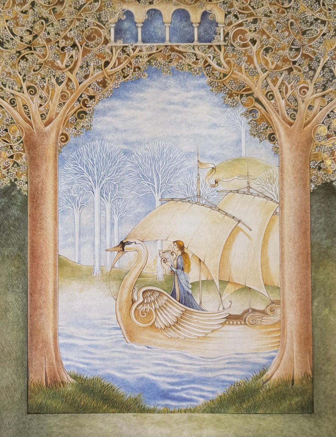 The Swan Ship of Lorien, Tolkien, Lord of the Rings, the Hobbit ...