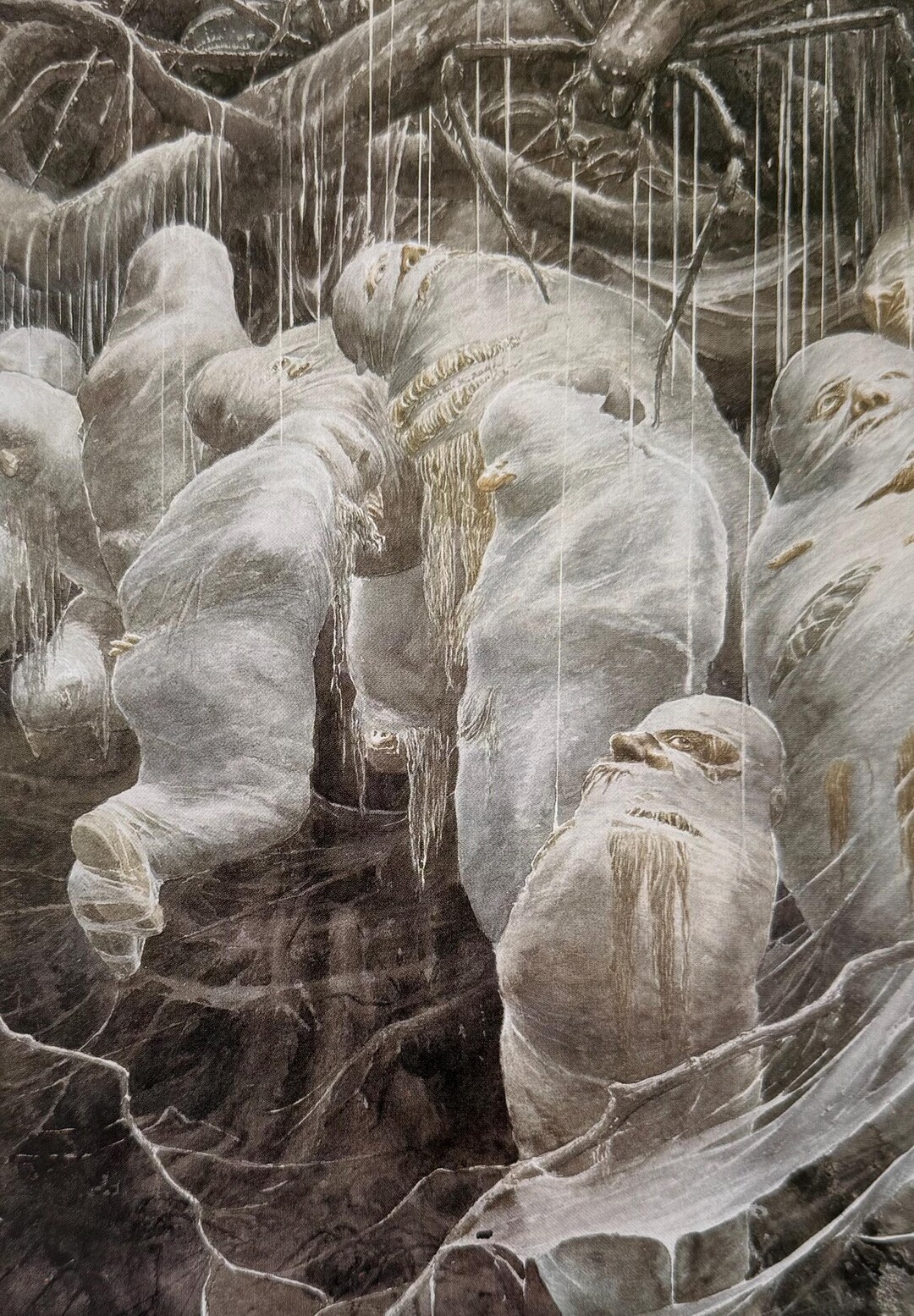 Tolkien, Lord of the Rings, the Hobbit, Captured by Spiders, Alan Lee ...