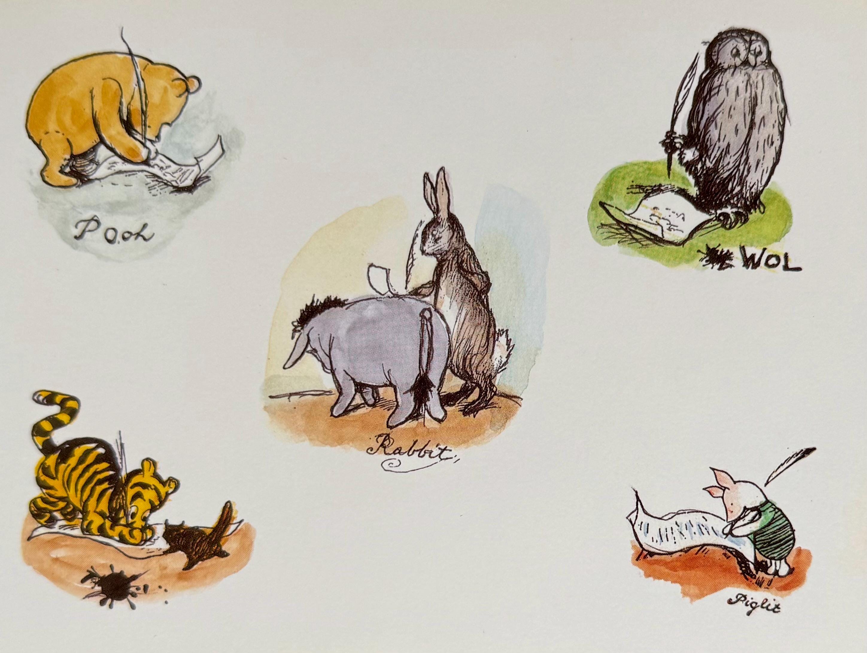 Winnie the Pooh, Tigger, Rabbit, Eeyore, Owl and Piglet, Pig, Bear ...