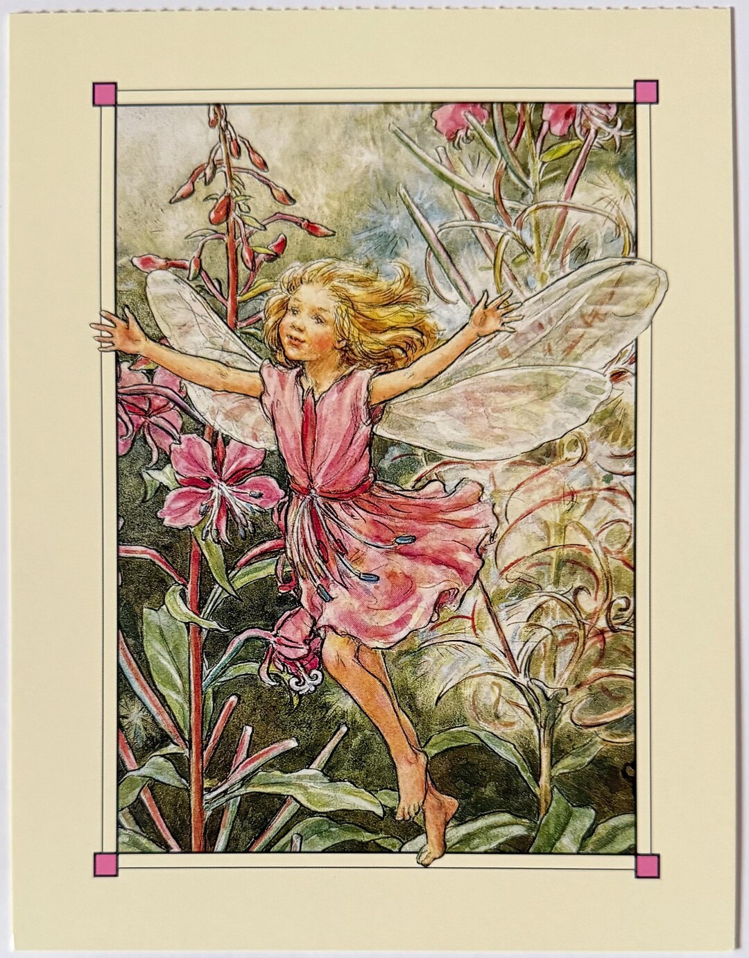 Flower Fairies the Rose Bay Willow Herb Fairy, Cicely Mary Barker ...