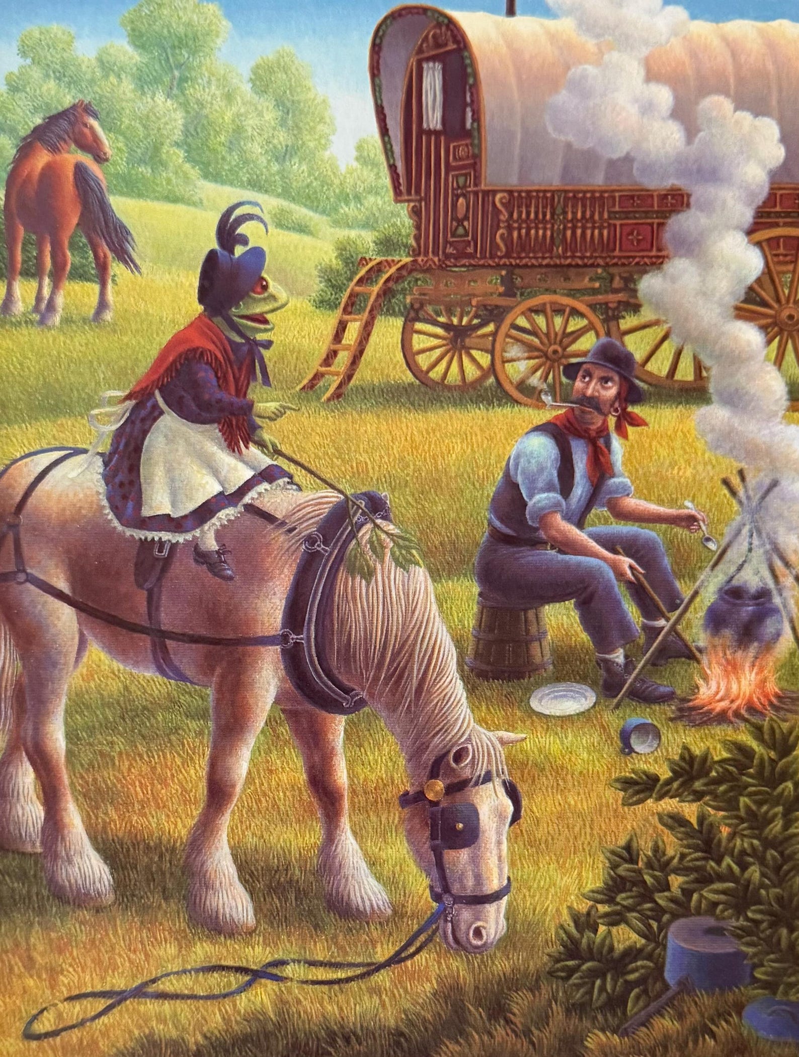 The Wind in the Willows, Mr Toad Sitting on Horse, 1988 Vintage Book ...