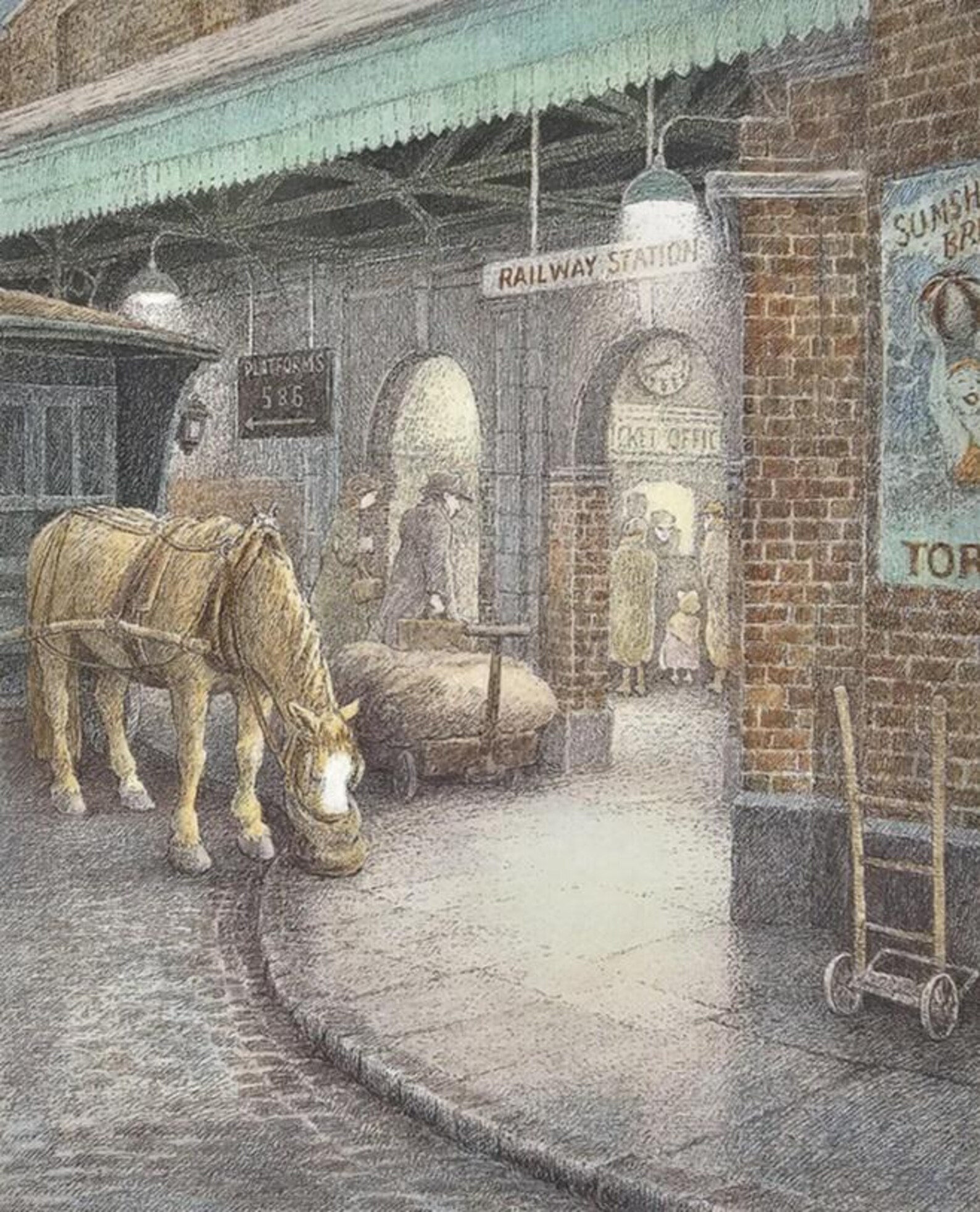 The Wind in the Willows, Horse Eating, Railway Station, Inga Moore ...