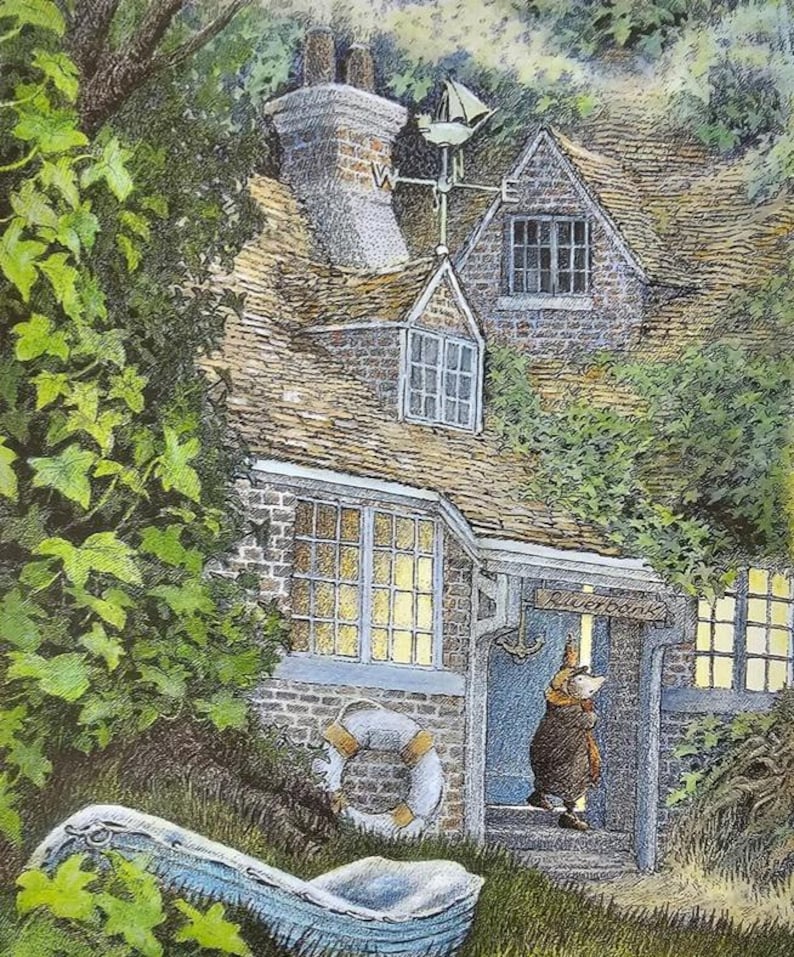 The Wind in the Willows, Mole, Inga Moore, 2000 Vintage Book Print - Etsy
