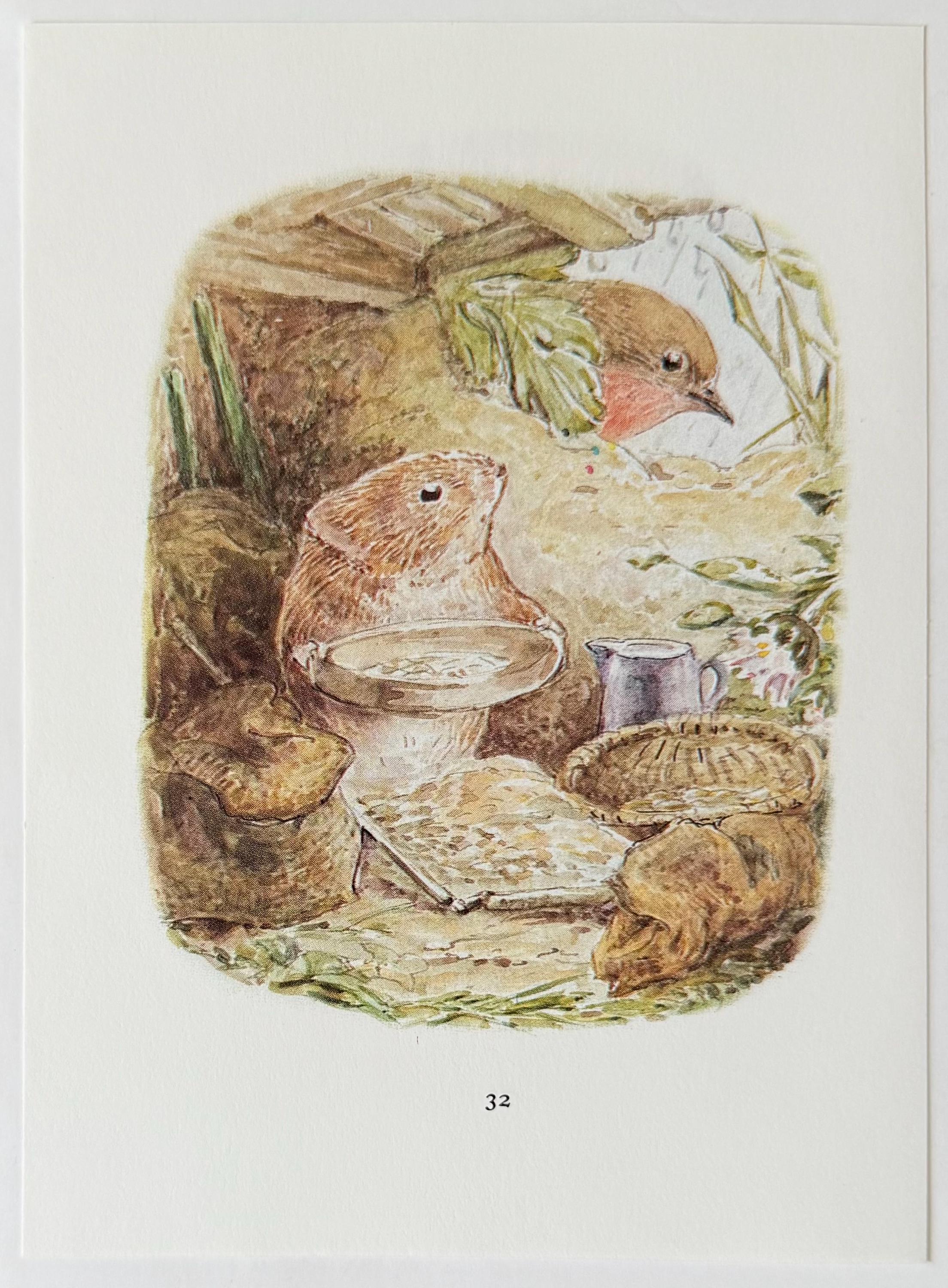 Beatrix Potter, Johnny Town House, Mouse, Mice, Robin, Bird, 1987 ...