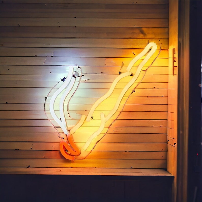 Smoking Neon Sign, Smokers Ambient Neon Sign 5V USB Powered Wall ...