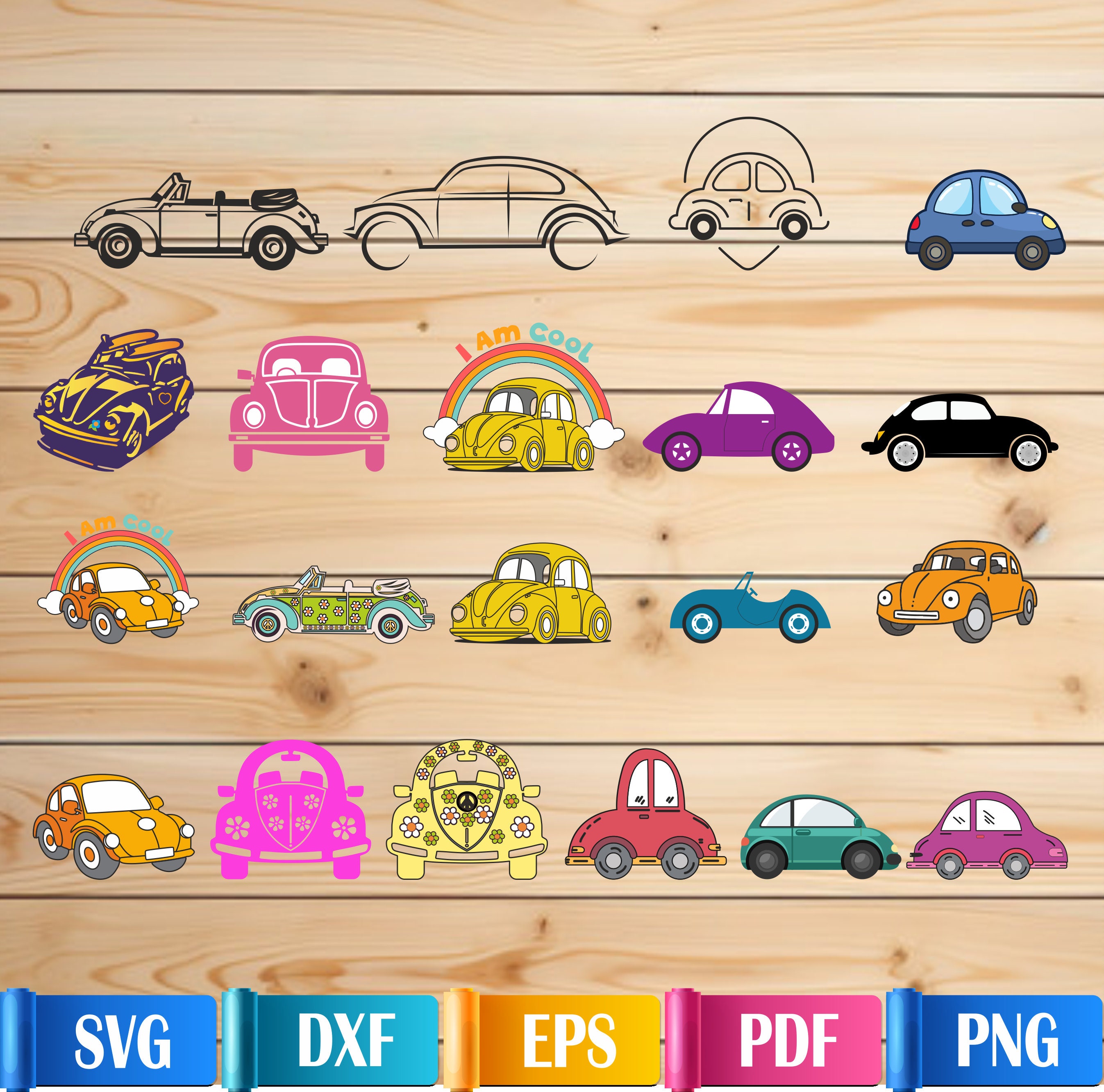 Wolkswagen Beetle Svg, Car Svg, Classic Beetle Svg, Digital Download ...