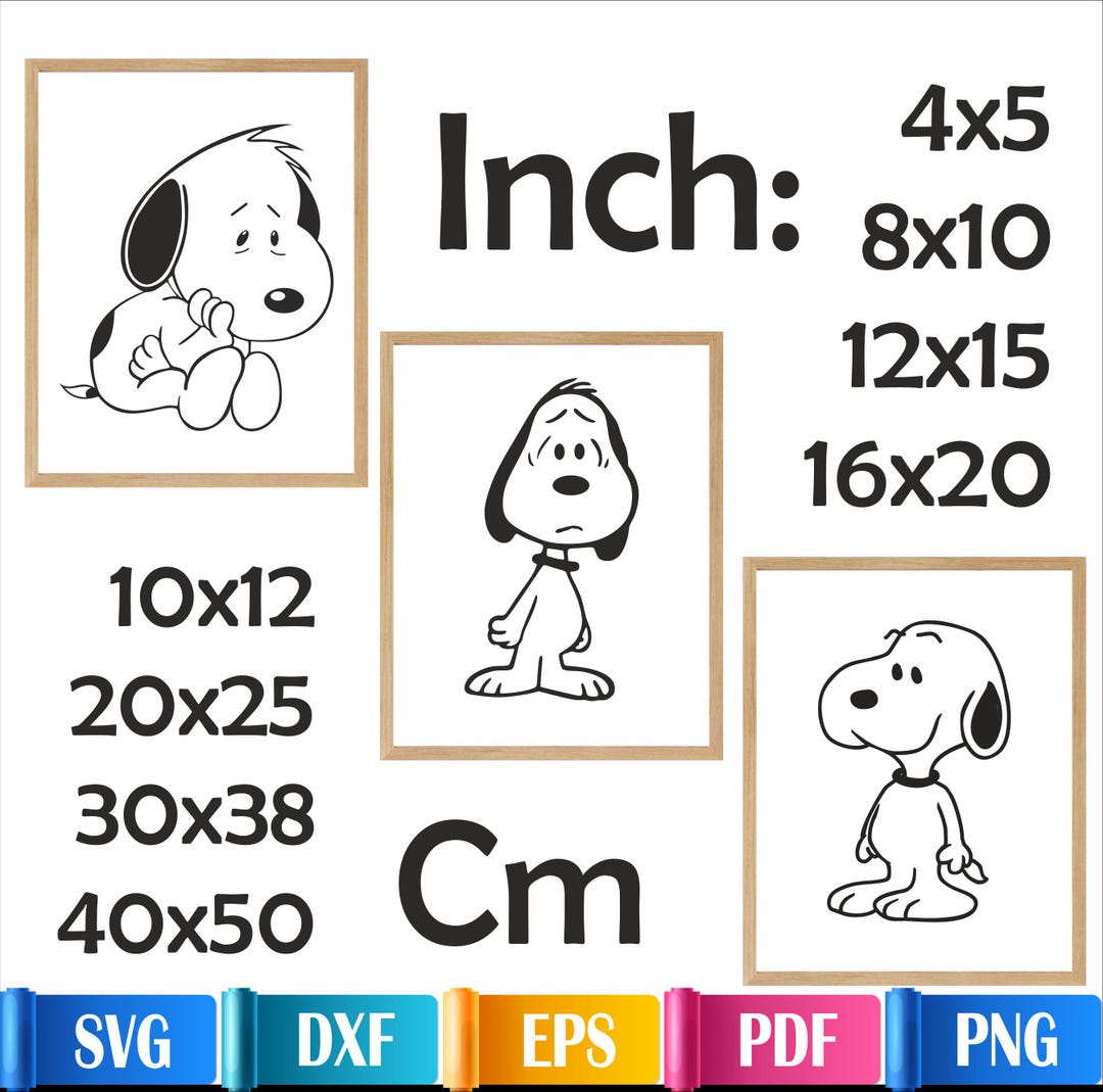 Snoopy Gallery Wall Art Set, Wall Decor, Snoopy Poster, Classroom ...