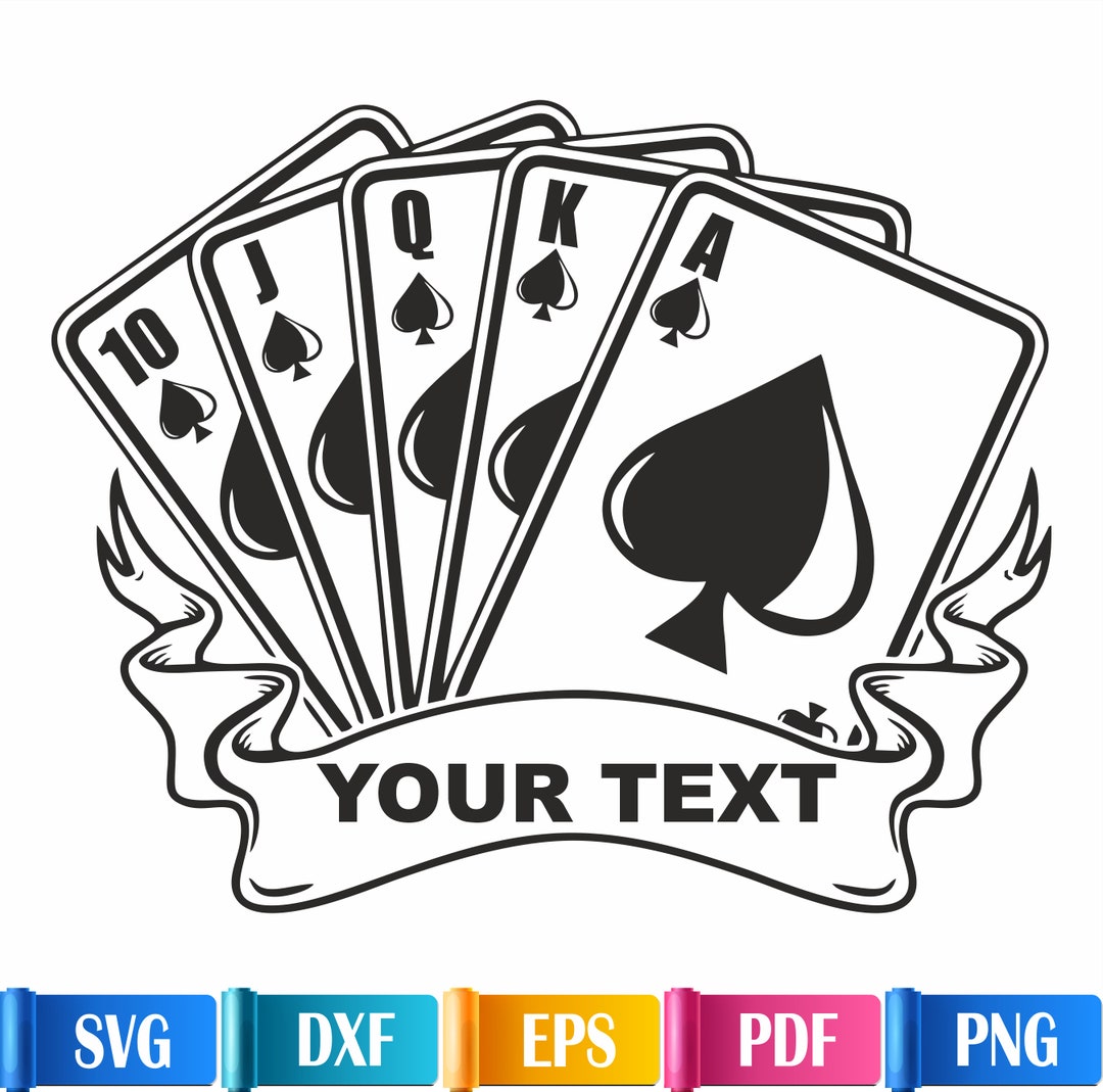 Playing Cards Svg, Playing Cards Svg, Aces Svg, Clip Art, Royal Flush ...